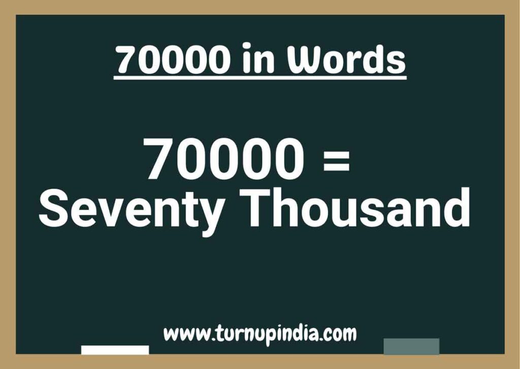 Write 70000 In Words 70000 Spelling In English Turn Up India Write 70000 In Words 70000 Spelling In English Turn Up India